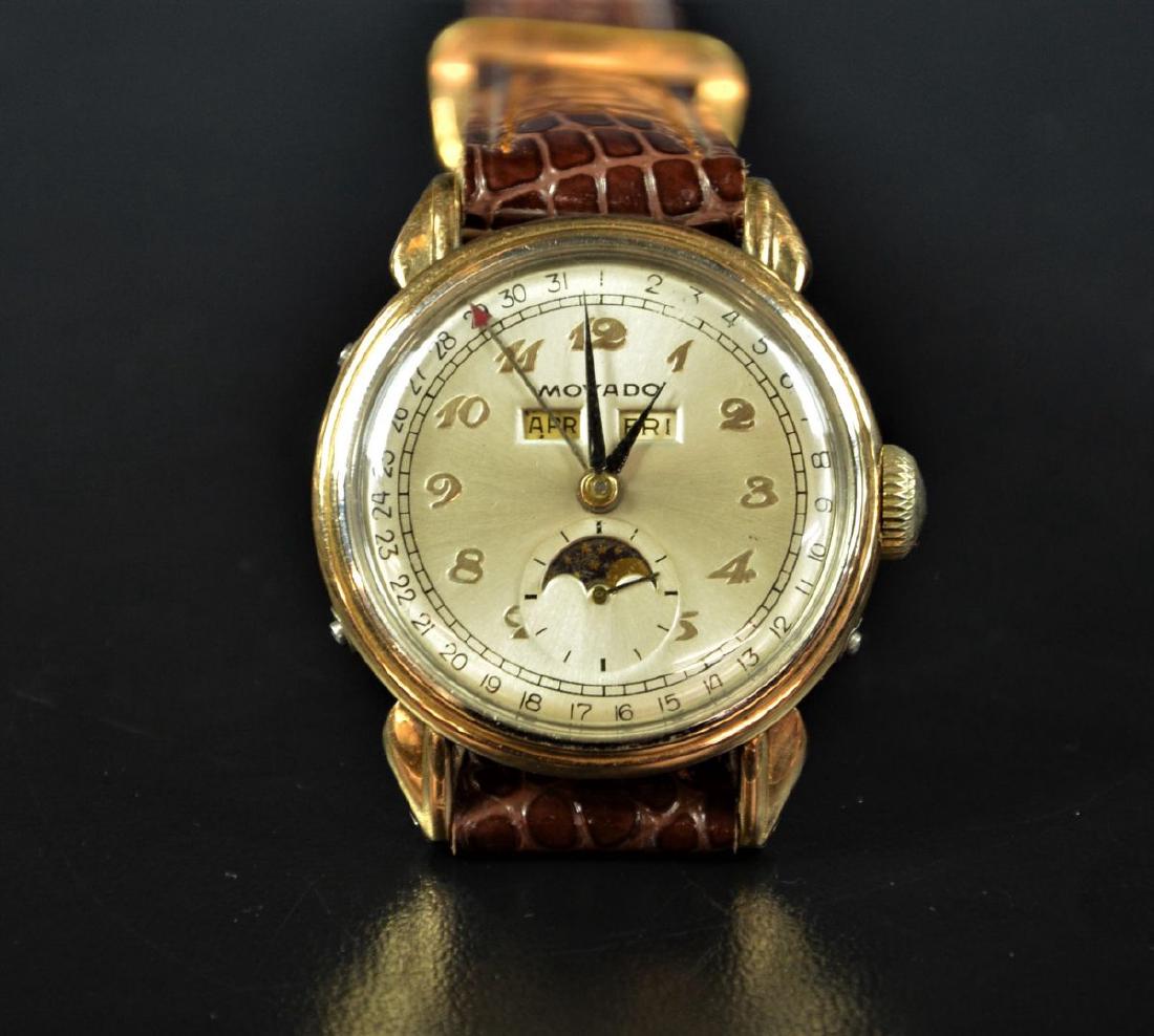 Wristwatch Movado. With Triple Display And Moon Phase.