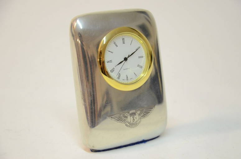 Bentley Desk Clock Silver