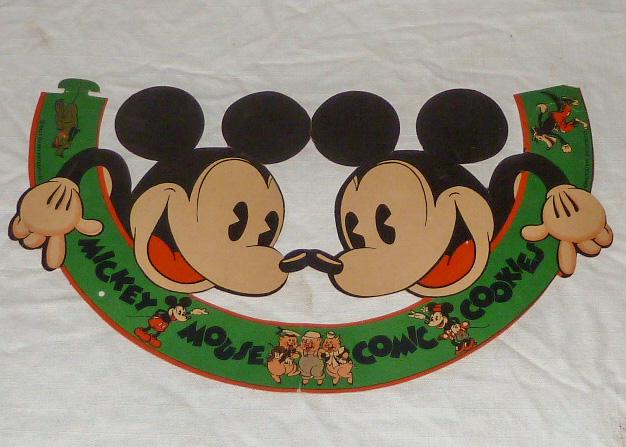 1934 Mickey Mouse Comic Cookies Premium Band Hat Wde