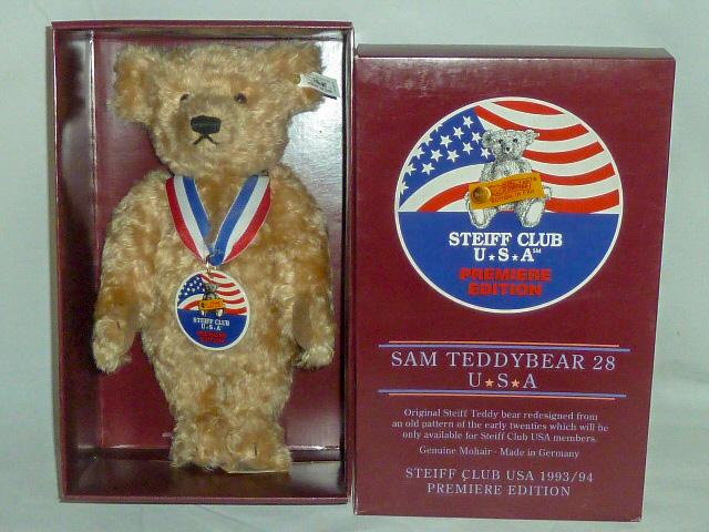 Steiff Never Removed From Box Sam Teddy Bear 28 USA Premiere Edition ...
