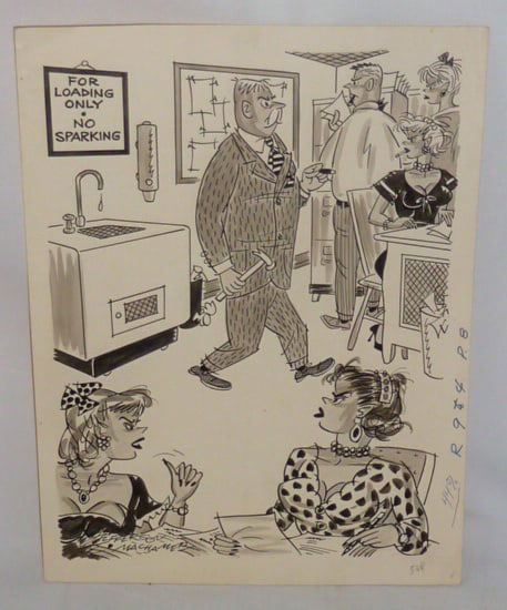 Jefferson Machamer ( 1900 1960) Original Illustration Art Popular Cartoons