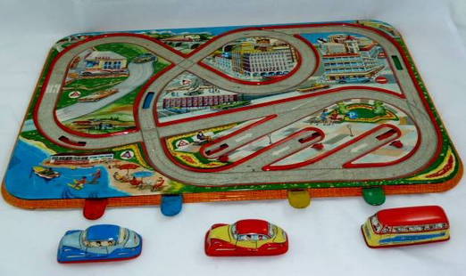 Shell Brand Tin Toy Gas Station