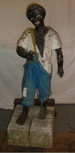 Antique Stable Boy Hitching Post 19th Century