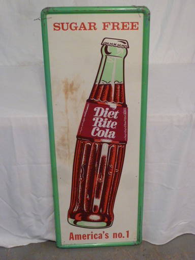 DIET-RITE COLA SODA ADVERTISING DISPLAY SIGN - May 03, 2016 | Fox and ...