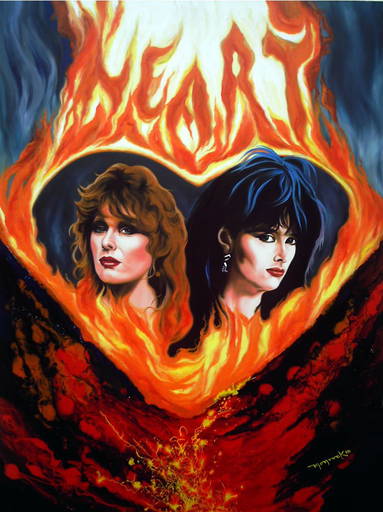 Heart Ann & Nancy Wilson Oil On Canvas Original Monroy