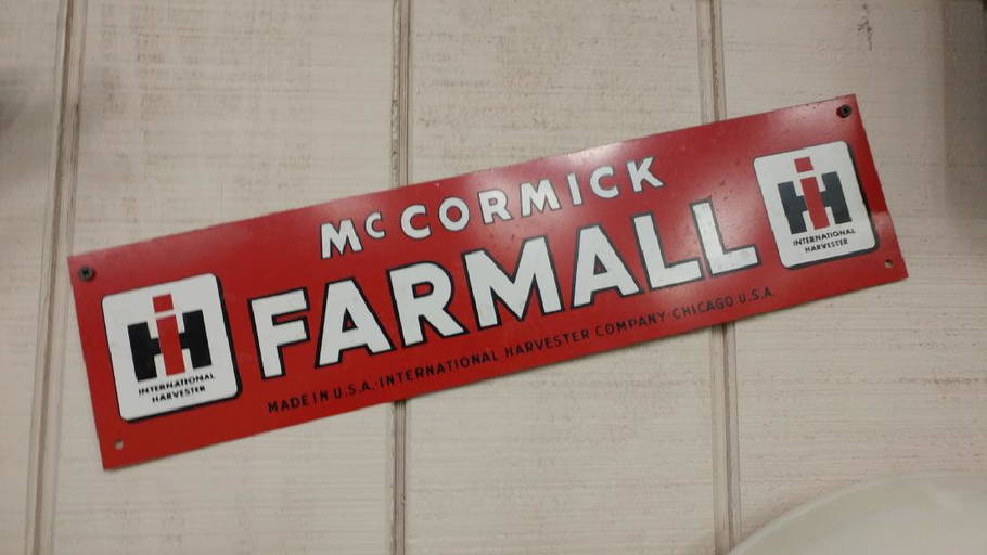 Mccormick Farmall Horizonal Sign