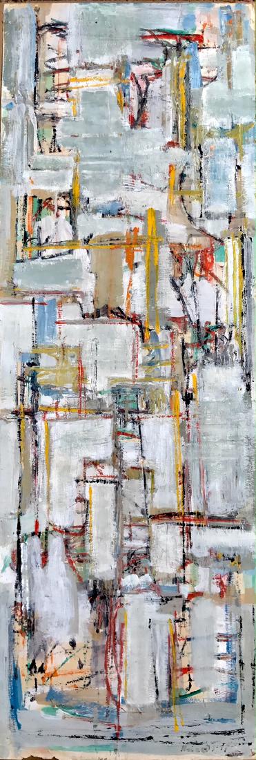 Israeli Modernist Abstract Painting, Kaizer