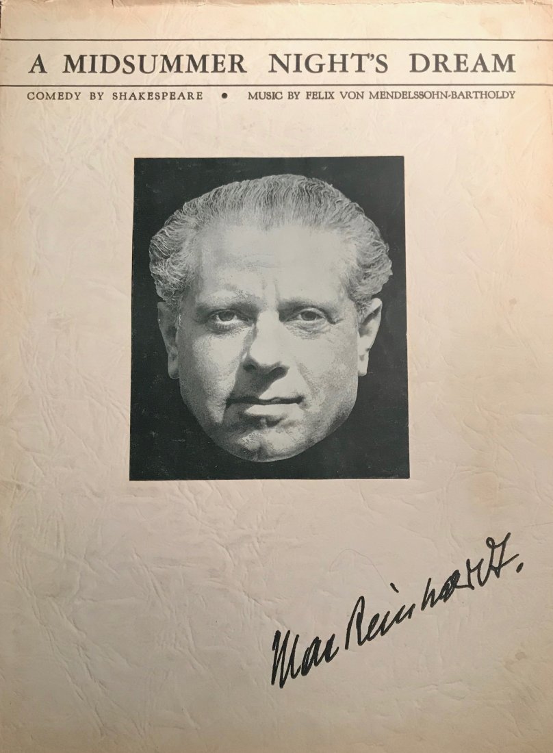 Max Reinhardt Autographed Program 1934 Hollywood Bowl