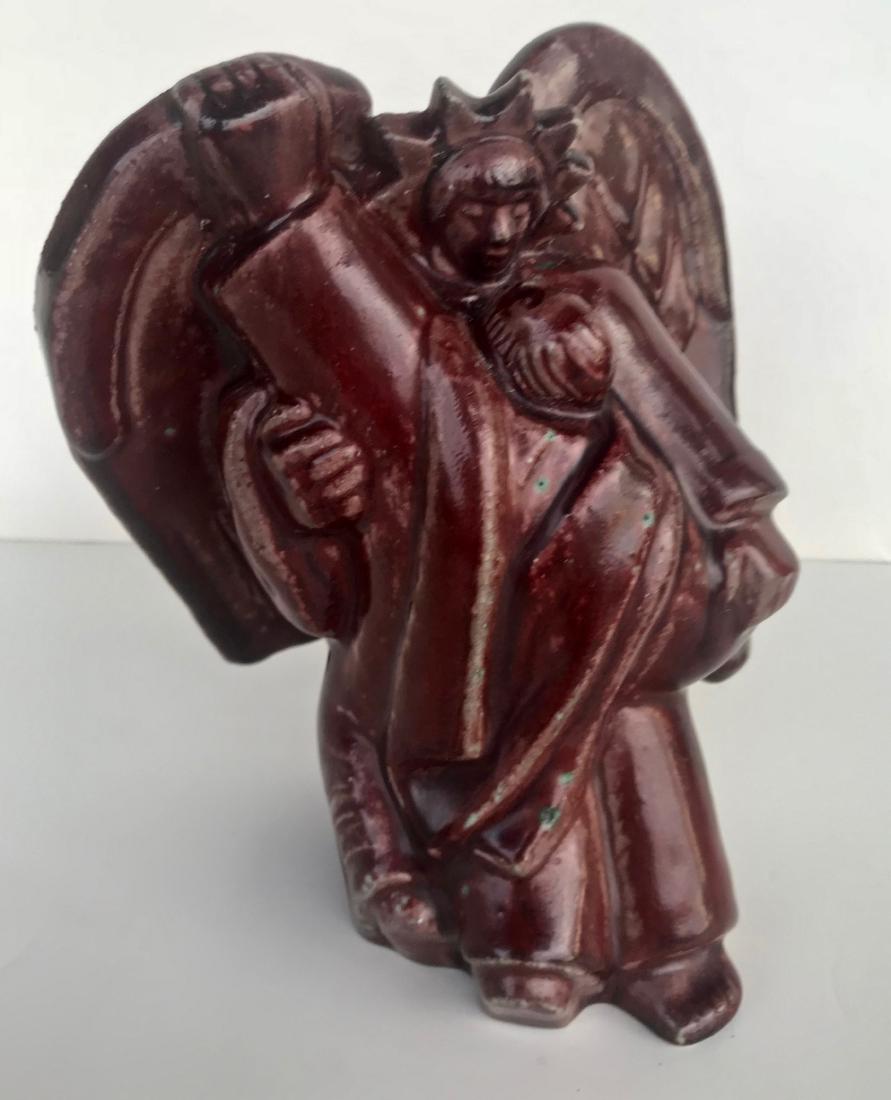 JACOB AND THE ANGEL Sculpture Jais Nielsen, 1930s