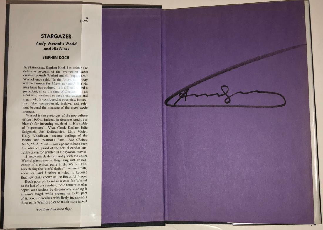STARGAZER Warhol World & Films Hand-Signed ANDY WARHOL