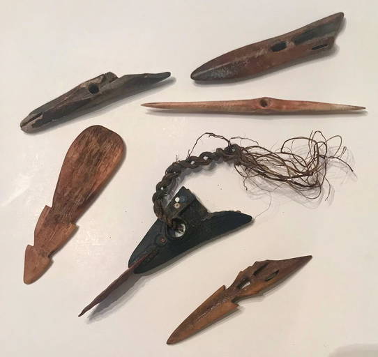Inuit Fishing Artifacts: Harpoon Point Heads & Tools