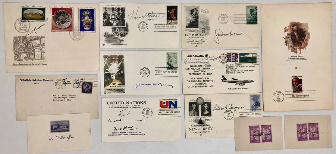 Autographed First Day Covers & Stamps - Jan 11, 2021 | Kensington ...
