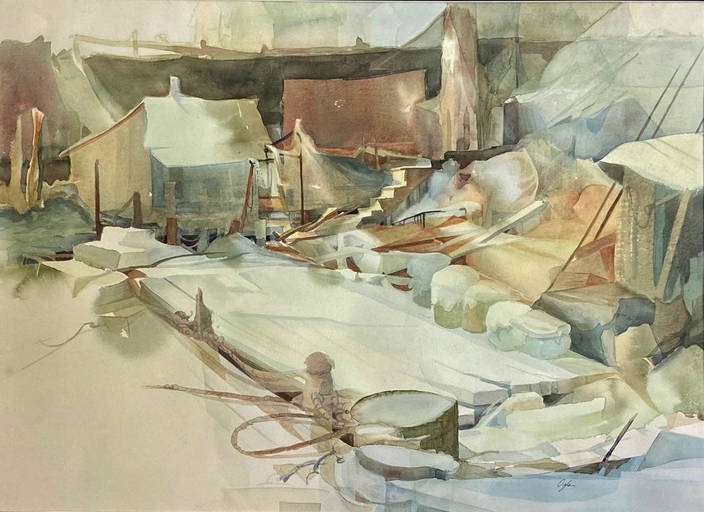 American Impressionist Painting A New Day Ruth Ogle