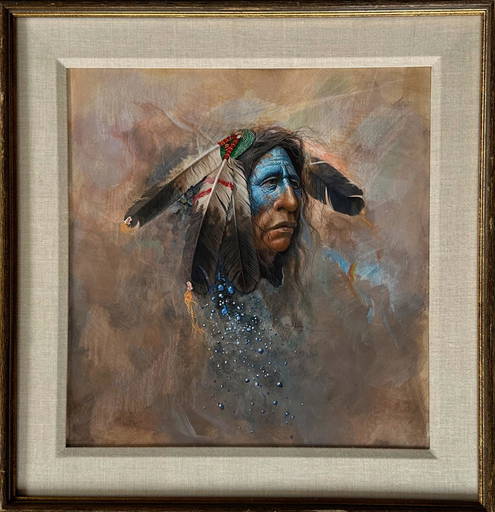 Mark Rohrig (american, B. 1955) Native American Shaman Painting