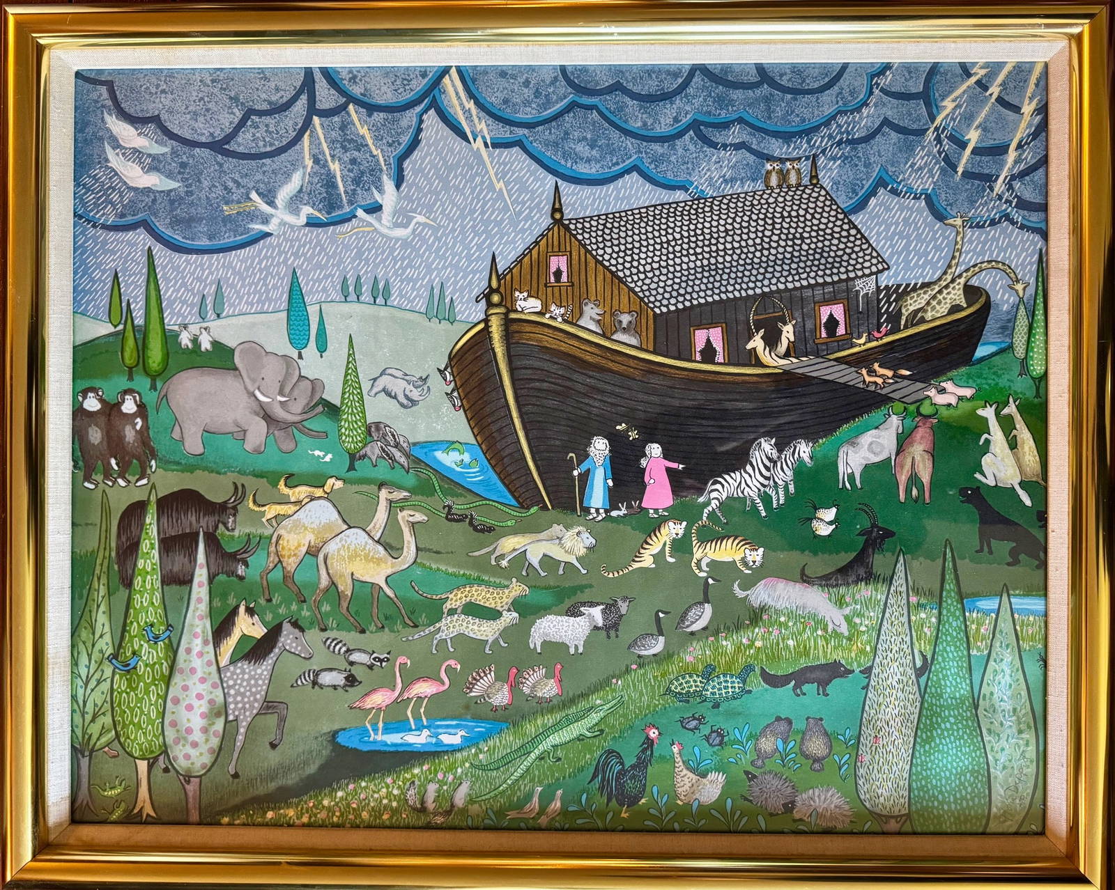 Gloria Deppert (american, 20th C.) Noah's Ark Auction