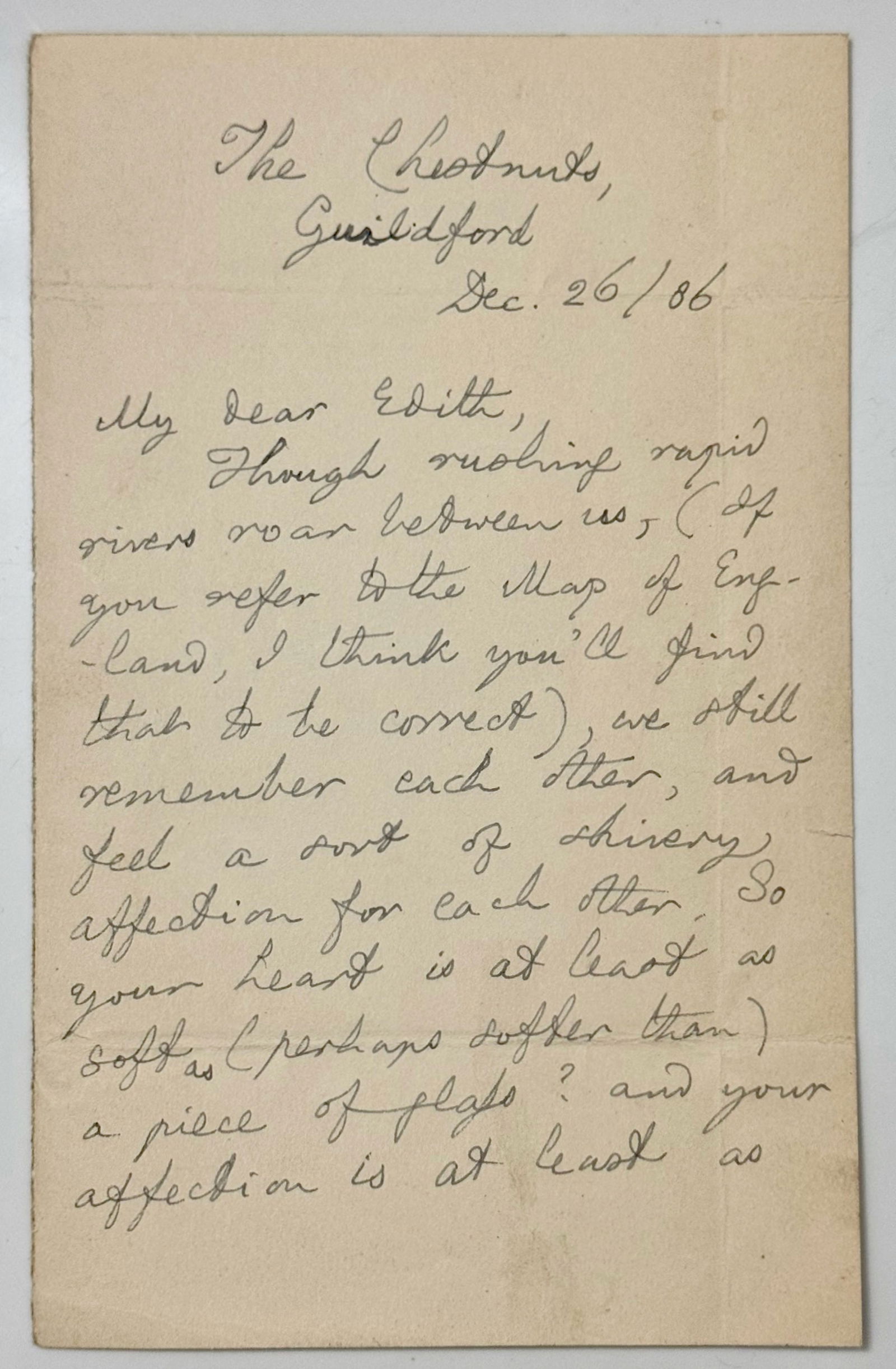 Lewis Carroll Handwritten Personal Letter To Edith Rix, 12/ 26/1886 Auction