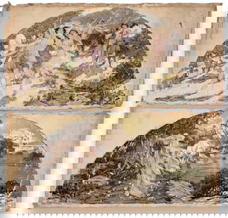 Robert Van Vorst Sewell, Mural Paintings, Signed, 1890s