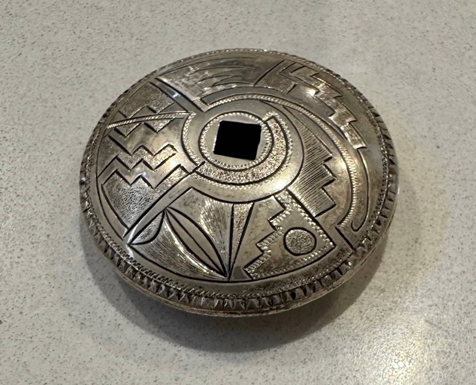 Native American Hopi Silversmith, Howard Sice Sterling Silver Seed Pot ...