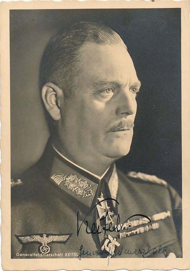 Wilhelm Keitel War Time Signed Photograph
