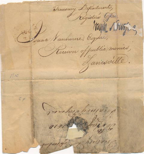 Joseph Nourse (1st Register Of The Treasury) Signed 1810 Document