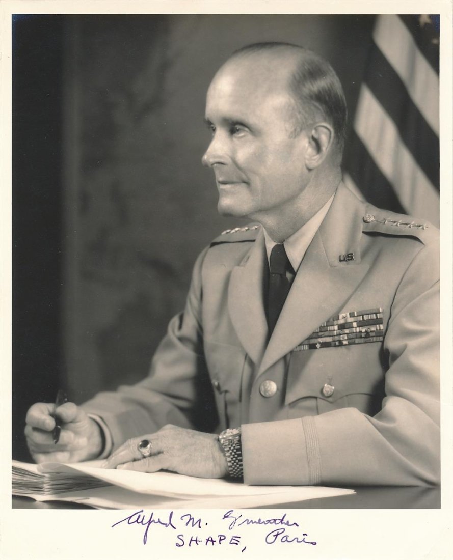 General Alfred Gruenther Vintage Signed Photograph