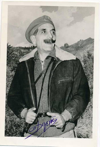 Georgios Grivas Vintage Signed Photograph (cypriot General Hellenic Army)