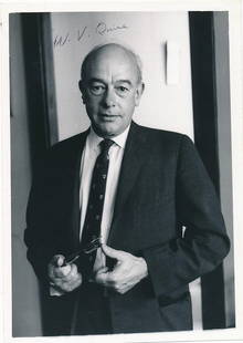 William Van Orman Quine Rare Vintage Signed Photograph (most ...