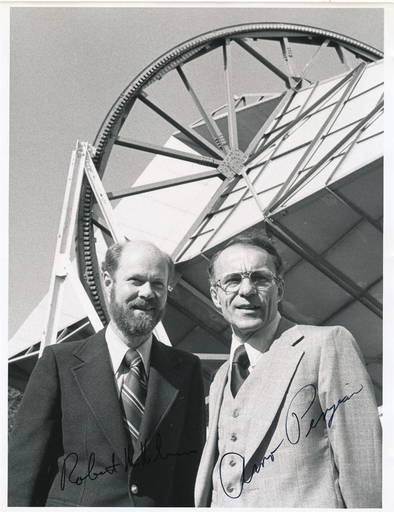 Robert W. Wilson & Arno Penzias Signed Vintage Photo (2 Nobel Prize Recipients 1978)