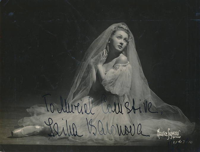 Irina Baronova Signed Vintage Photograph (baby Ballerina Of Ballet ...