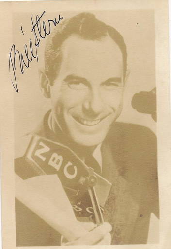 Bill Stern Vintage Signed Photograph (sportscaster & Actor)