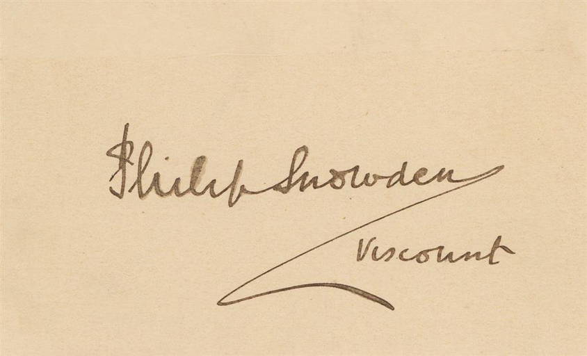 Philip Snowden, 1st Viscount Snowden Vintage Signed Card (member Of ...