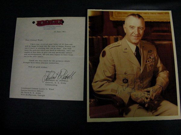 1964A: GEN. HERBERT B. POWELL AUTOGRAPHED PHOTO