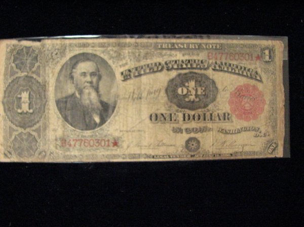 3965: 1891 U.S. ONE DOLLAR TREASURY NOTE