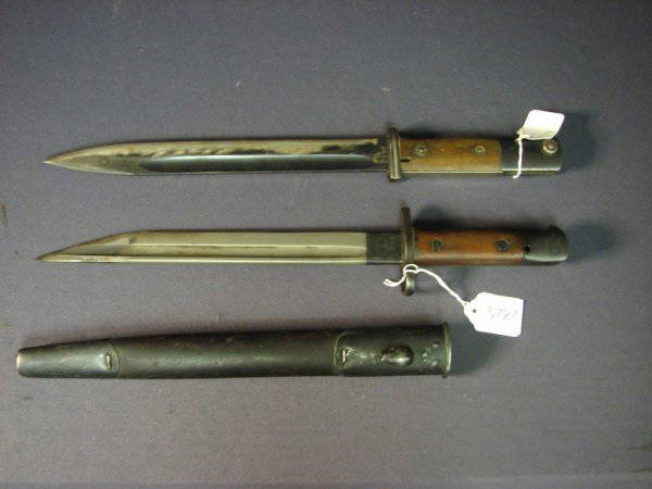 Two Bayonets Sharpened Blades