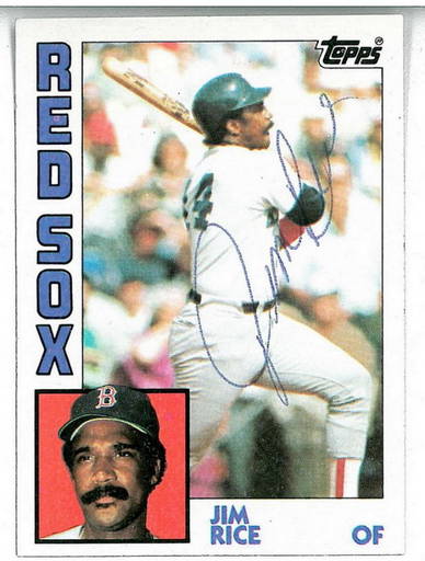 Jim Rice Autograph Card
