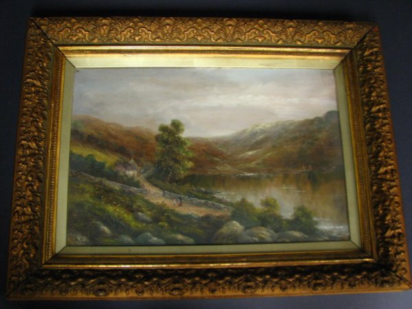 6548: ALFRED EDWARD MATTHEWS PAINTING WESTERN LANDSCAPE