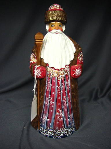 Hand Carved Russian Santa