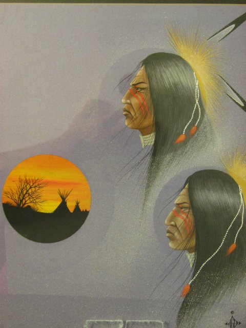 223: JOHNNY TIGER JR. Print Warriors Heritage