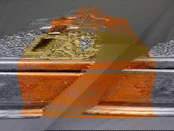 Rare Early Tiger Oak Cash Register Monitor