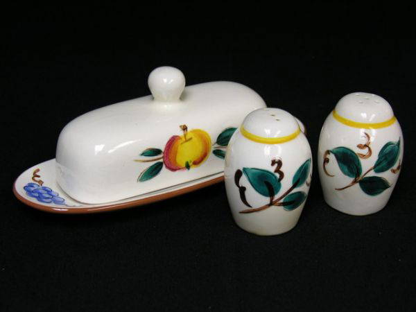 Stangl Fruit Butter Dish Salt And Pepper