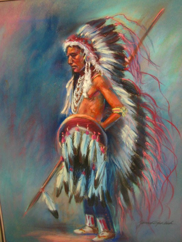 4: JAMES SPURLOCK PASTEL PAINTING Native American Chief - Sep 26, 2009 ...