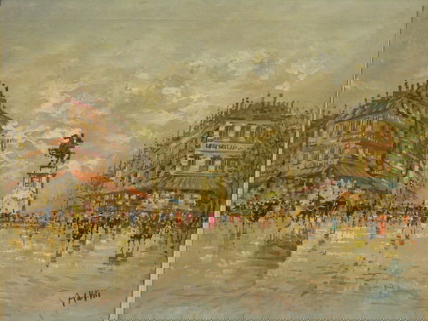 293: ANTONIO DIVITI FRENCH SCENE OIL CANVAS - May 15, 2005 | Livingston ...