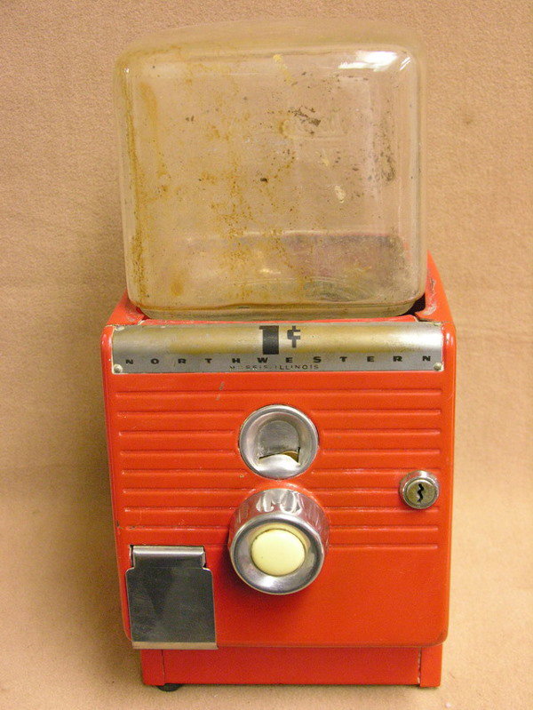 667: NORTHWESTERN 49 1 CENT PEANUT MACHINE