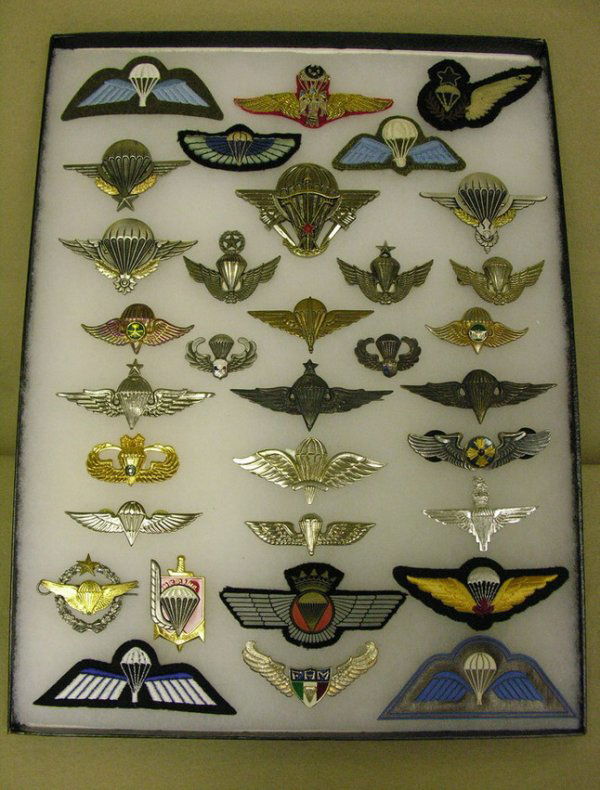 40: VARIOUS COUNTRIES AIRBORNE WINGS BADGES