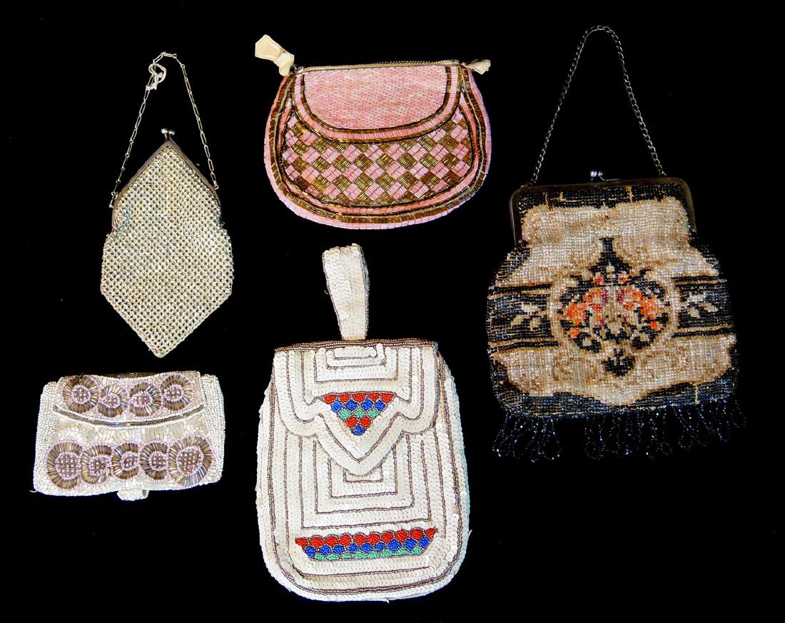 Group Vintage Beaded & Sequinned Handbags