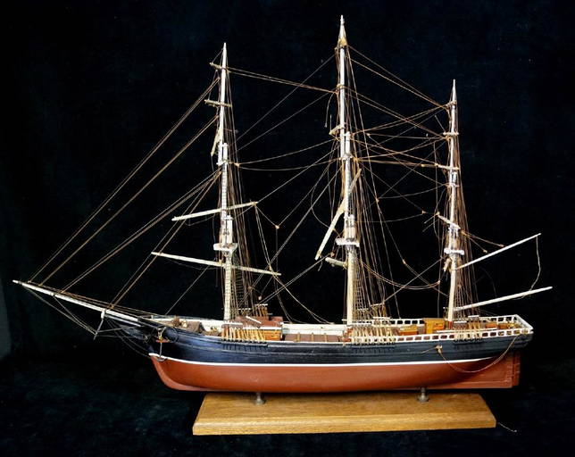 Triple Masted Sailboat Model