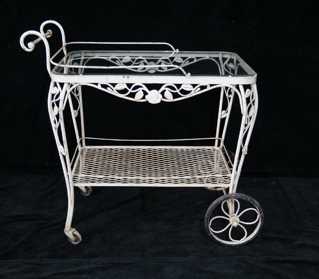 Salterini Wrought Iron Tea Cart