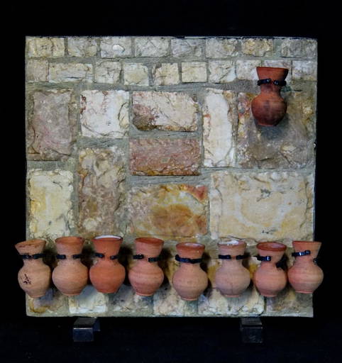 Judaic Pottery Menorah