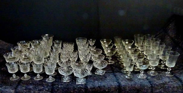 Val St. Lambert Crystal Stemware Set