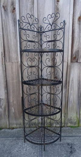 WROUGHT IRON CORNER BAKERS RACK - Mar 01, 2020 | THOS. CORNELL ...